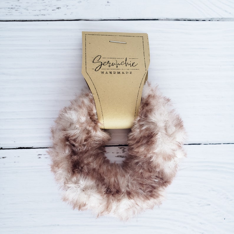 Crochet Scrunchie, Furry Scrunchie, Faux Fur Scrunchie, Crochet Hair ...