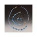Jewelry Set Crystal Blue Hand Beaded Ready to Ship - Etsy