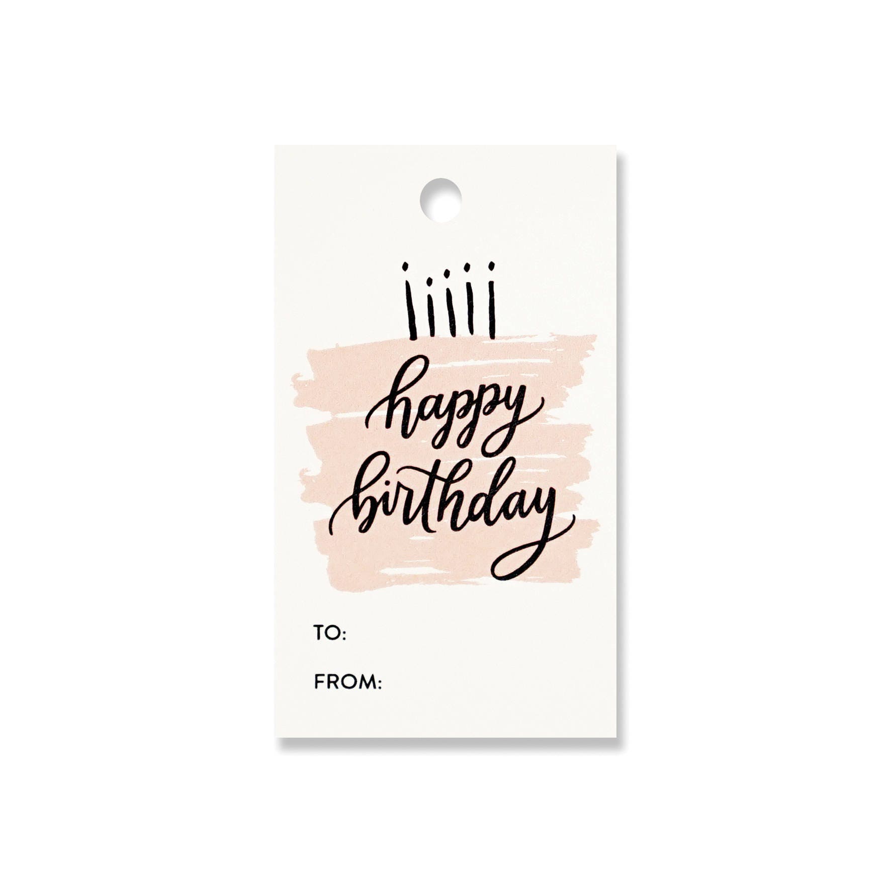 Happy Birthday Candles Gift Tags - Pack of 10 - Etsy