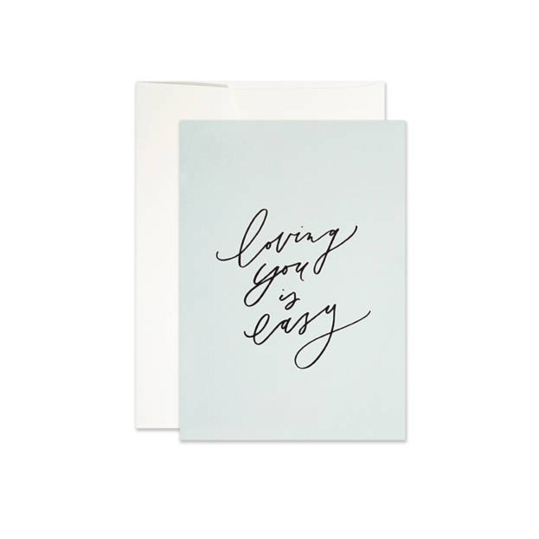 Loving You is Easy Card - Etsy