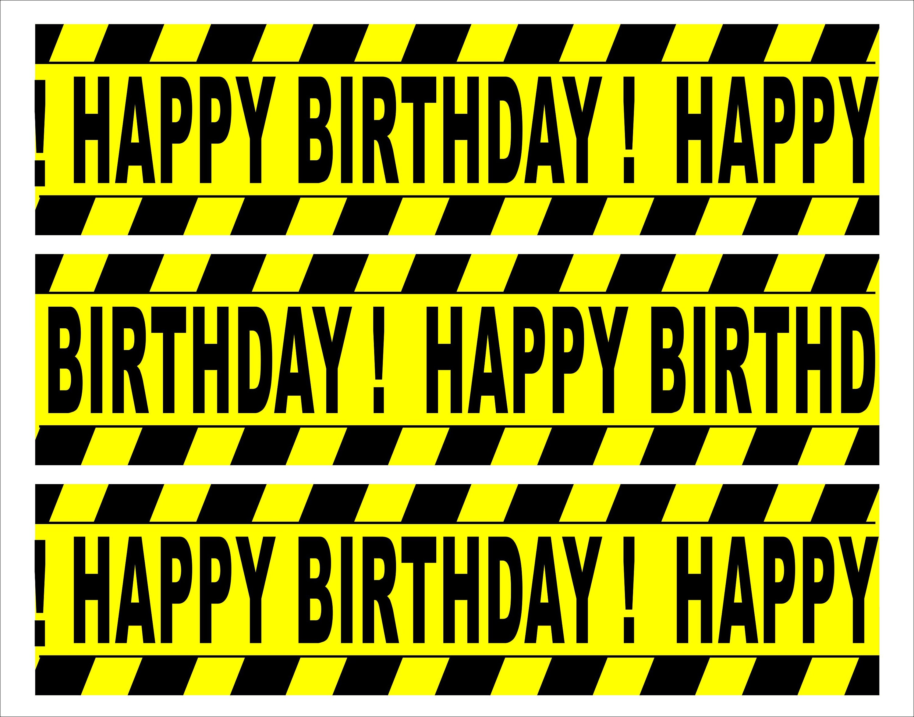 Caution Tape Edible Image Cake Strip - Etsy