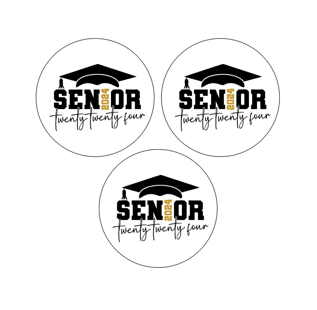 Senior 2024 Edible Image Frosting Sheet You Choose Your Size Cupcake ...