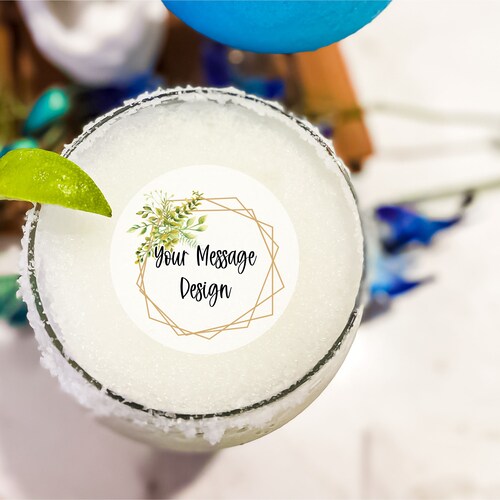 Personalized Edible Drink Topper Wafer Paper Your Own - Etsy