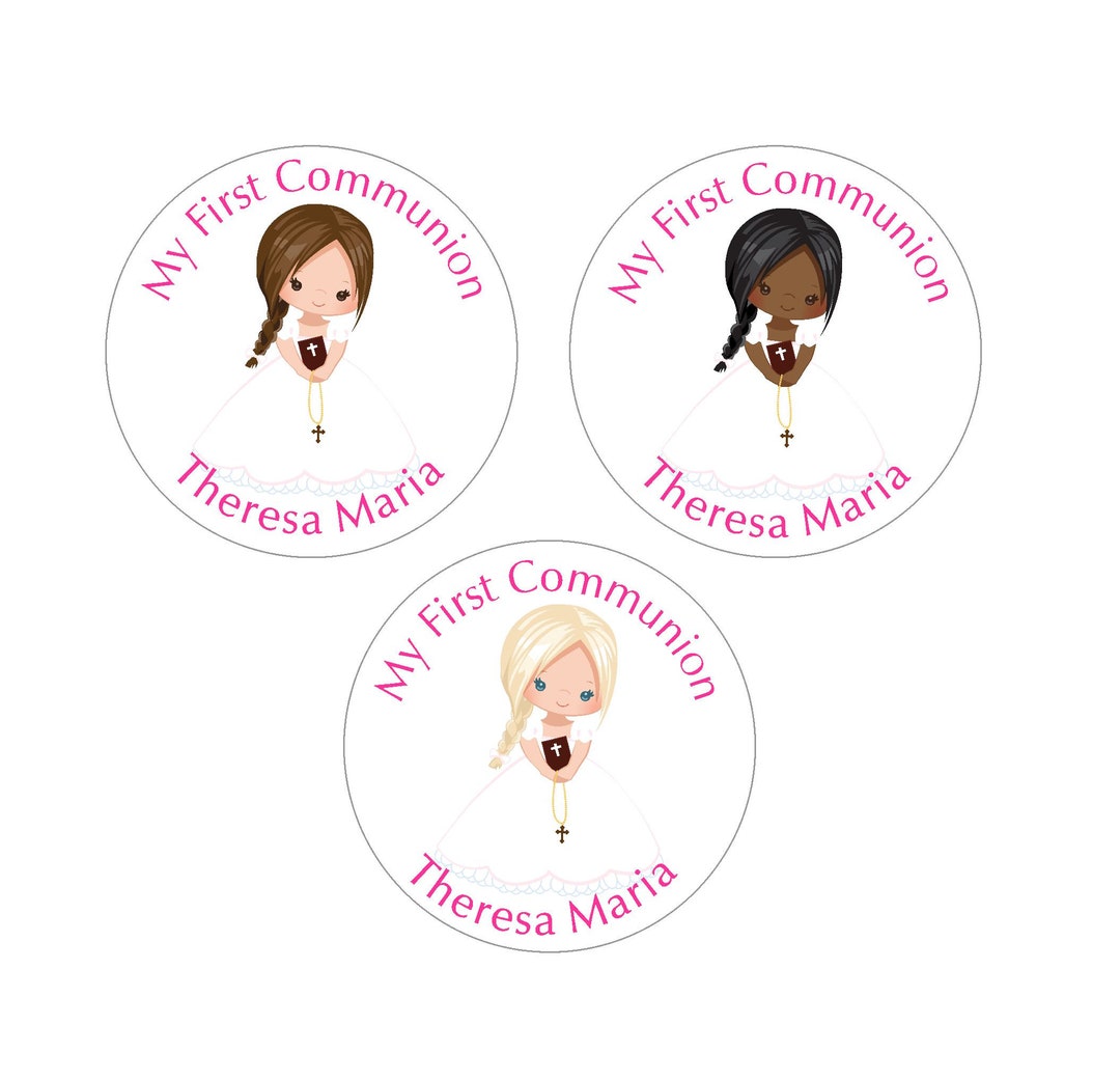 First Communion Edible Image for Treats, Cookies, Cakes and Cupcakes - Etsy