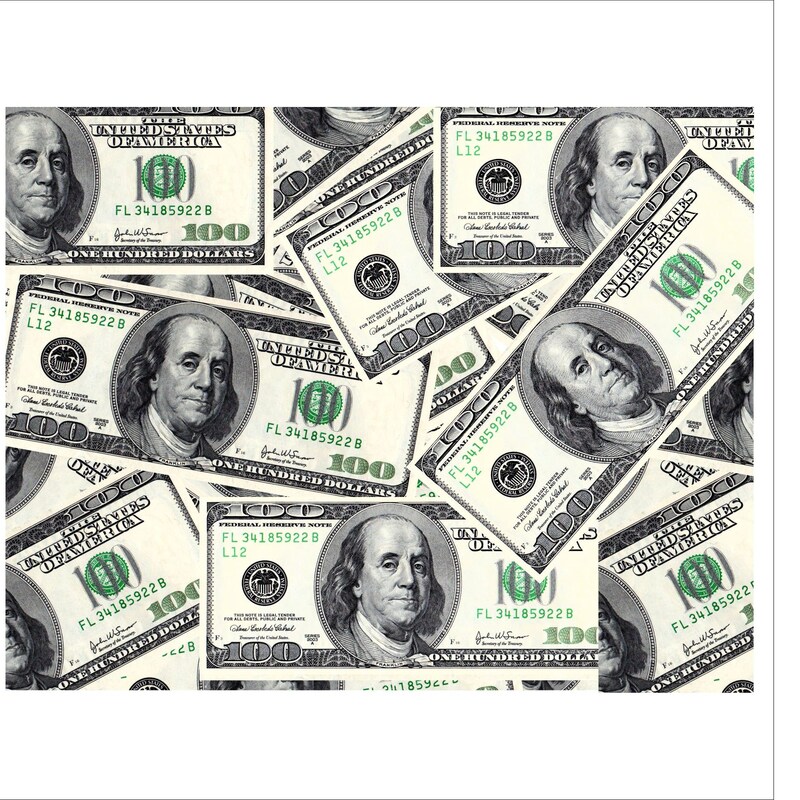 100 Dollar Bill - Etsy