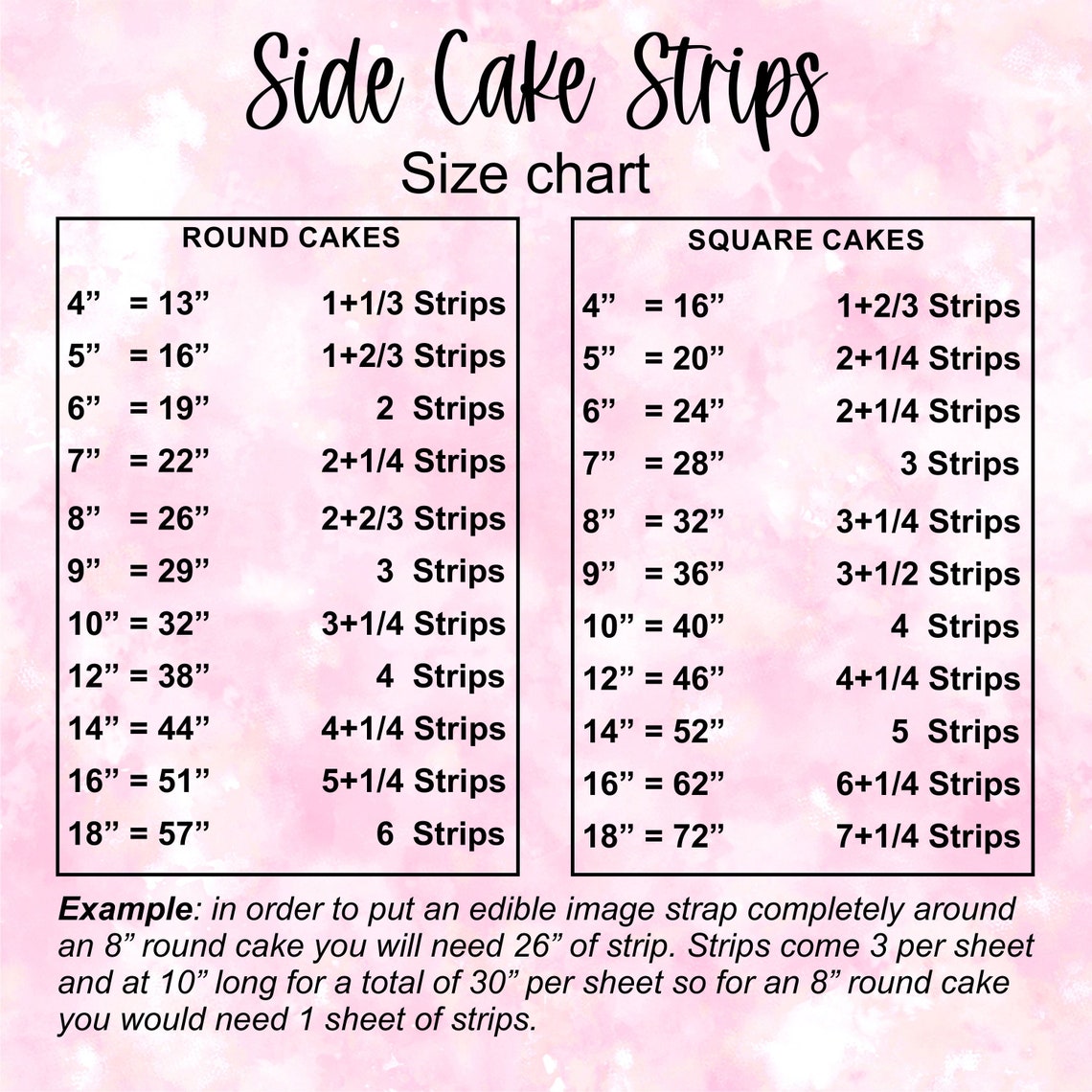 Black and White Checkered Edible Image Cake Strips Pre-cut - Birthday ...