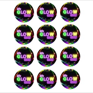 Glow Party Edible Image - Glow Party Neon Prints Are Perfect for ...