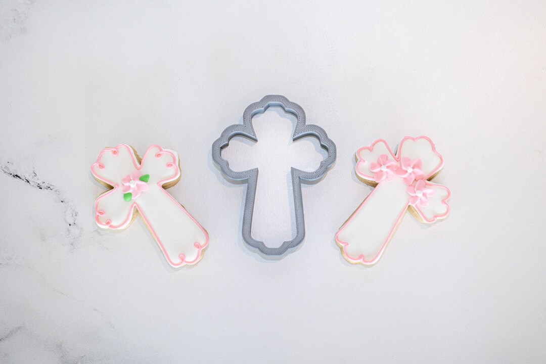 Fancy Cross Cookie Cutter Baptism Christening - Etsy