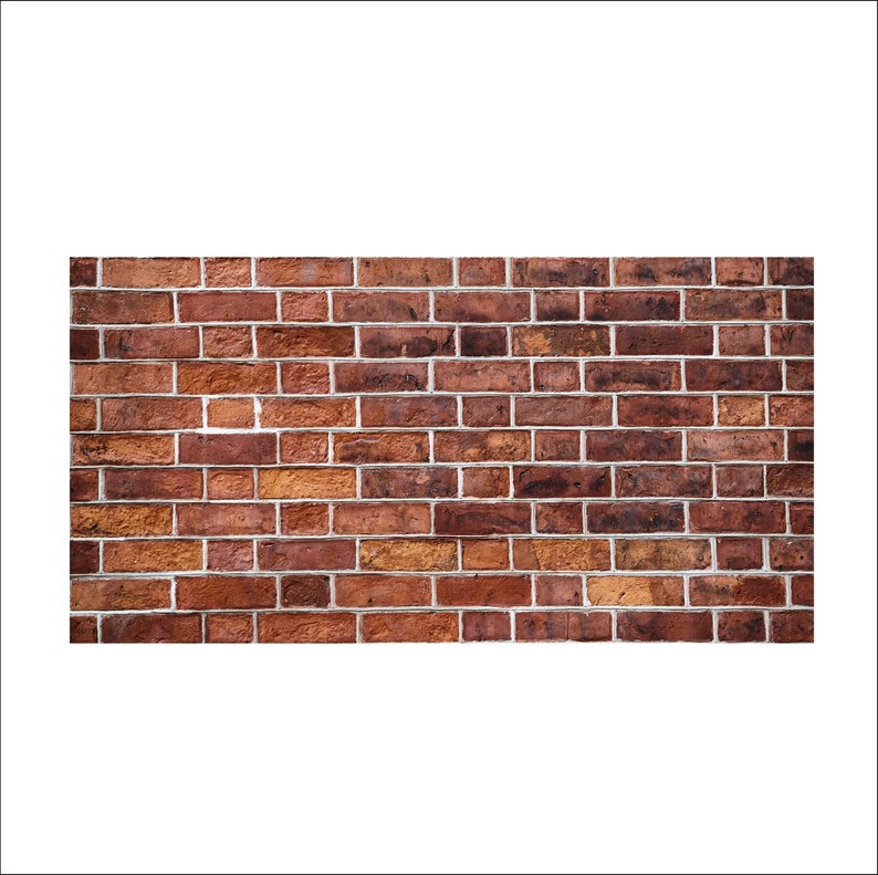 Red Brick Edible Image Cake Strips Pre-cut - Birthday Toppers - Etsy