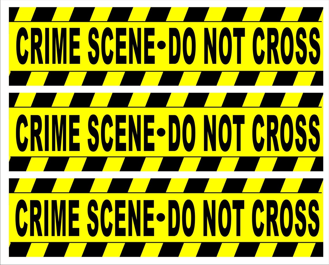 Caution Tape Edible Image Cake Strip - Etsy
