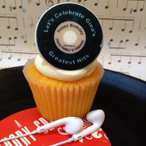 Vintage Record Edible Image Frosting Sheet, Record Cake Topper, Record ...