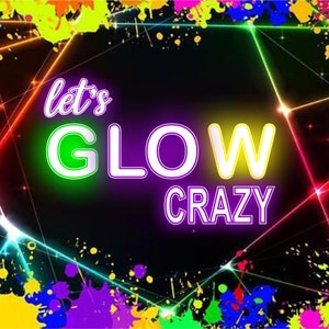 Glow Party Edible Image - Glow Party Neon Prints Are Perfect for ...