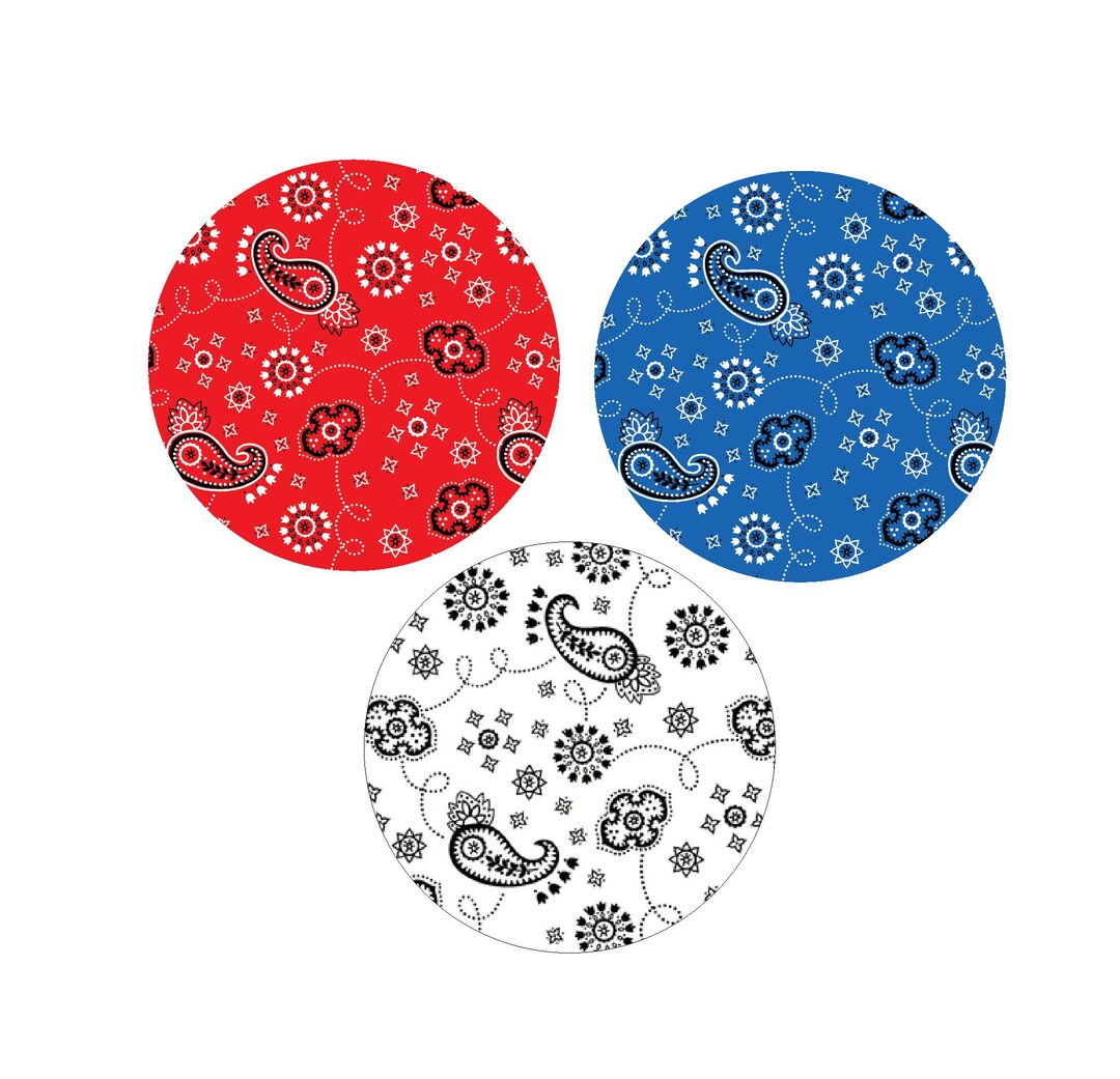 Bandana Paisley Edible Image for First Birthday Cookies - Etsy