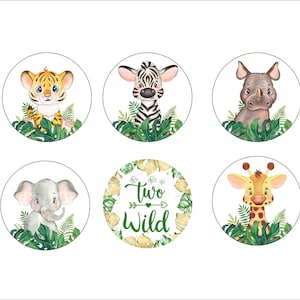Baby Jungle - Safari Animals Edible Image Icing Sheets - Two Wild - Etsy