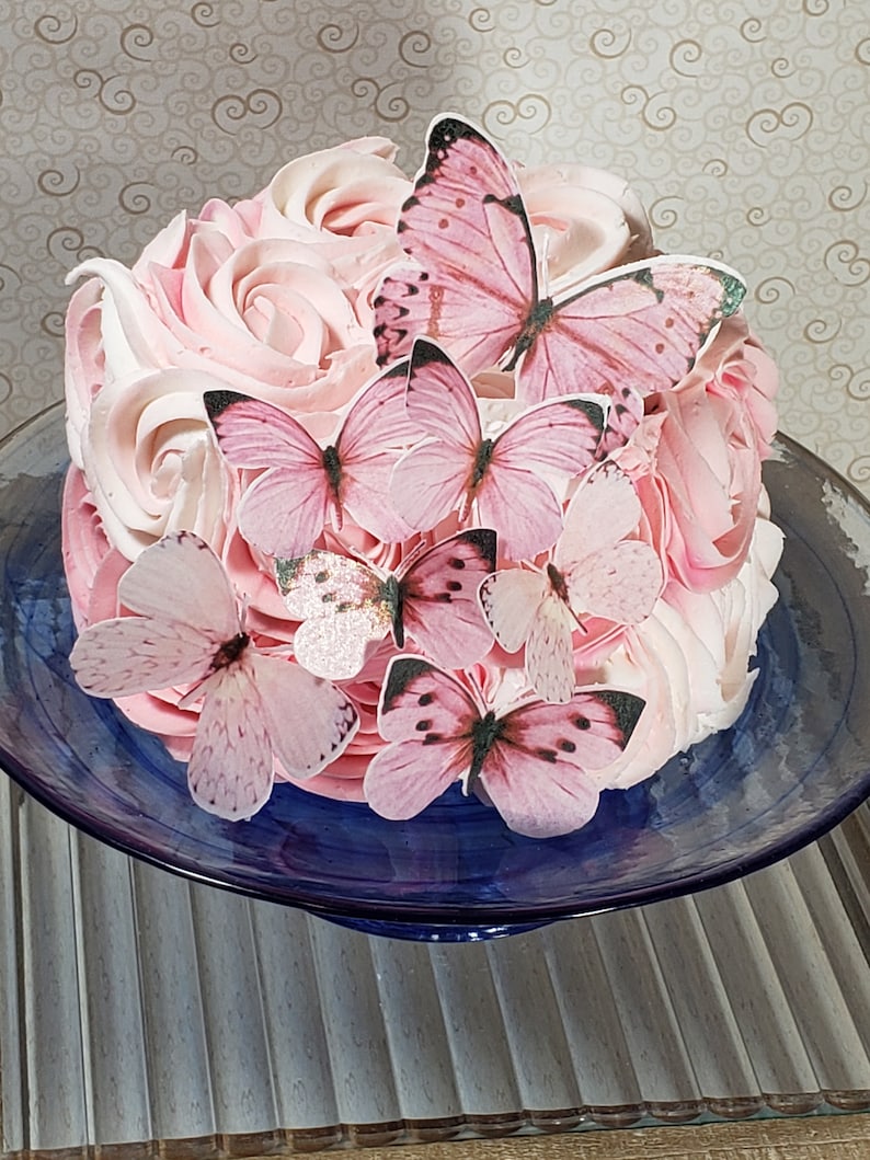 Edible Butterflies Made With Wafer Paper Item B304 Etsy