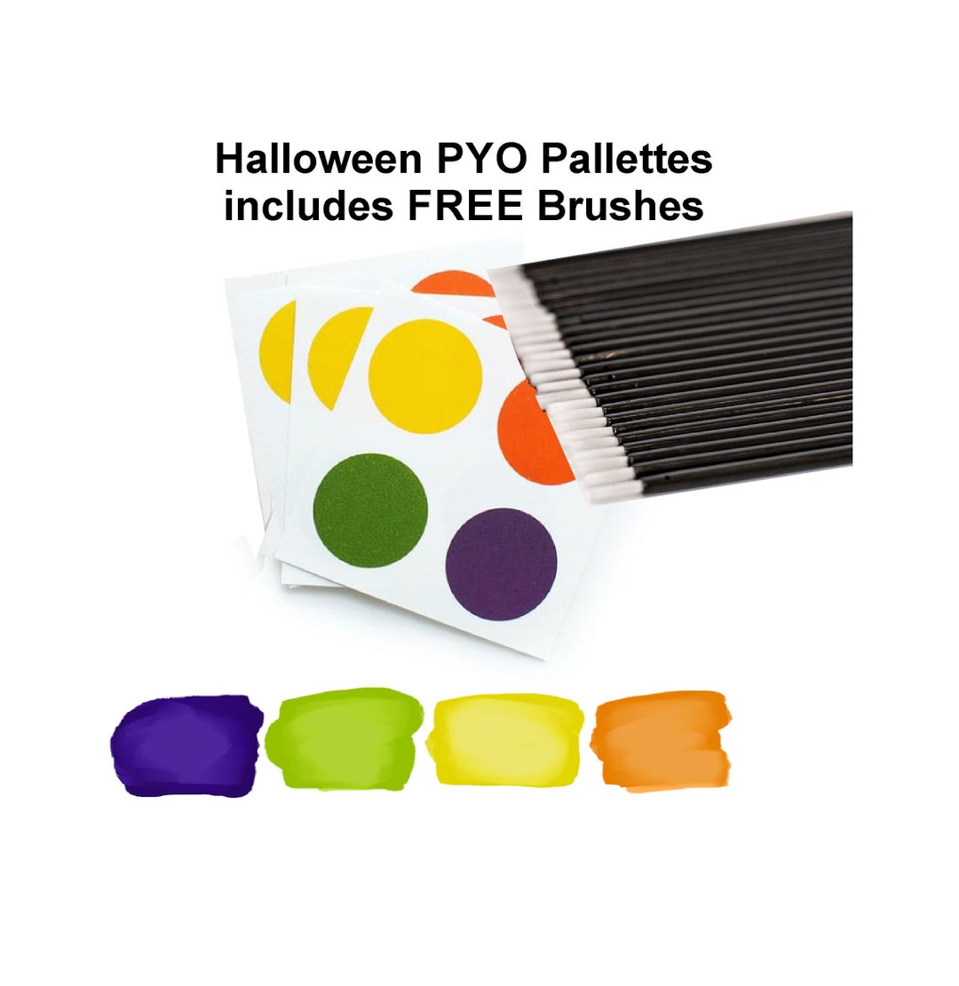 PYO Cookie Color Palette With FREE Brushes - Halloween Colors - Cookie ...