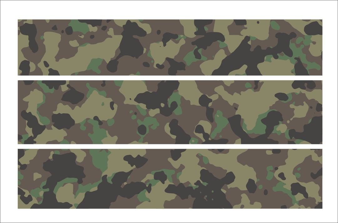Camouflage Cake Strips Edible Image Cake Strips Pre-cut - Birthday ...