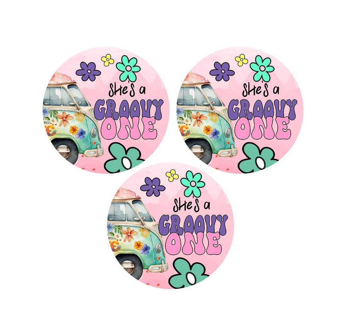 Groovy One Edible Image for First Birthday - Cookies - S - Cakes - Etsy