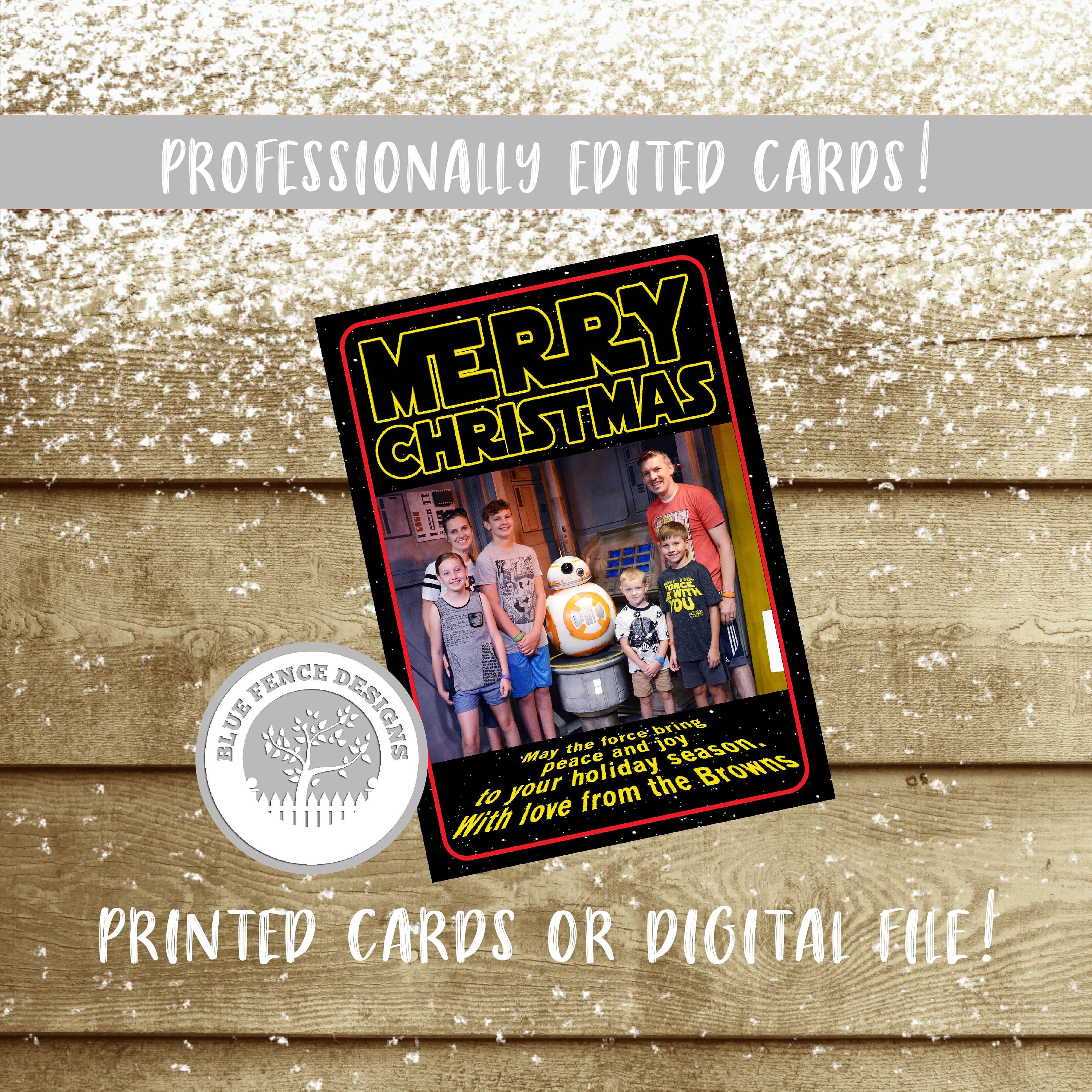 Funny Christmas Card With Photo, Holiday Card, Red, Green ...