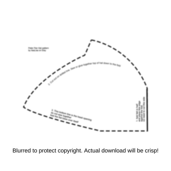 Peter Pan Hat Template