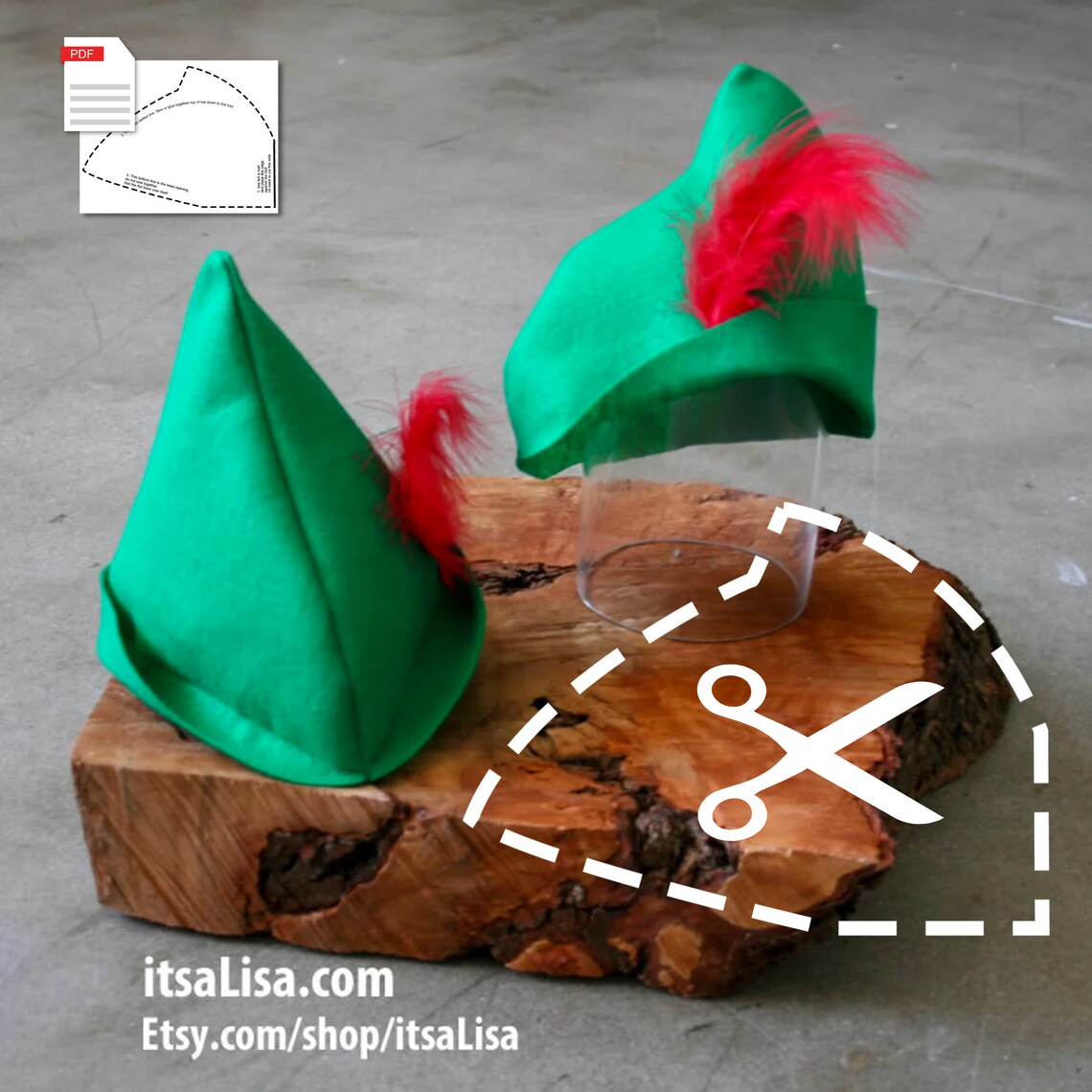 Peter Pan Hat PATTERN - Digital Download - Etsy