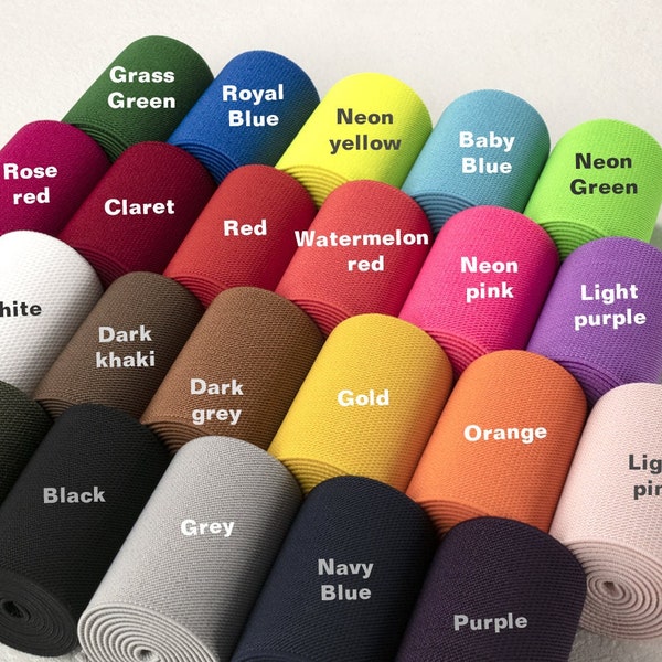 Colored Elastic 1 Inch - Etsy