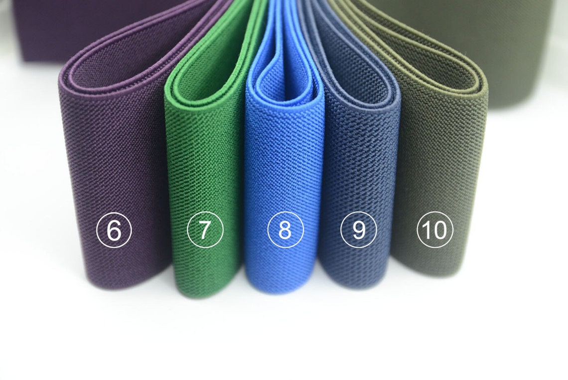 3 Inch 75mm Wide Colored Double-side Twill Elastic Band // - Etsy Canada