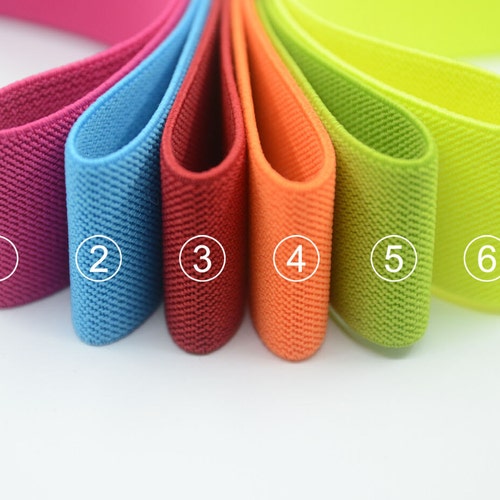 2 Inch 50mm Wide Solid Colored Double-side Twill Elastic - Etsy