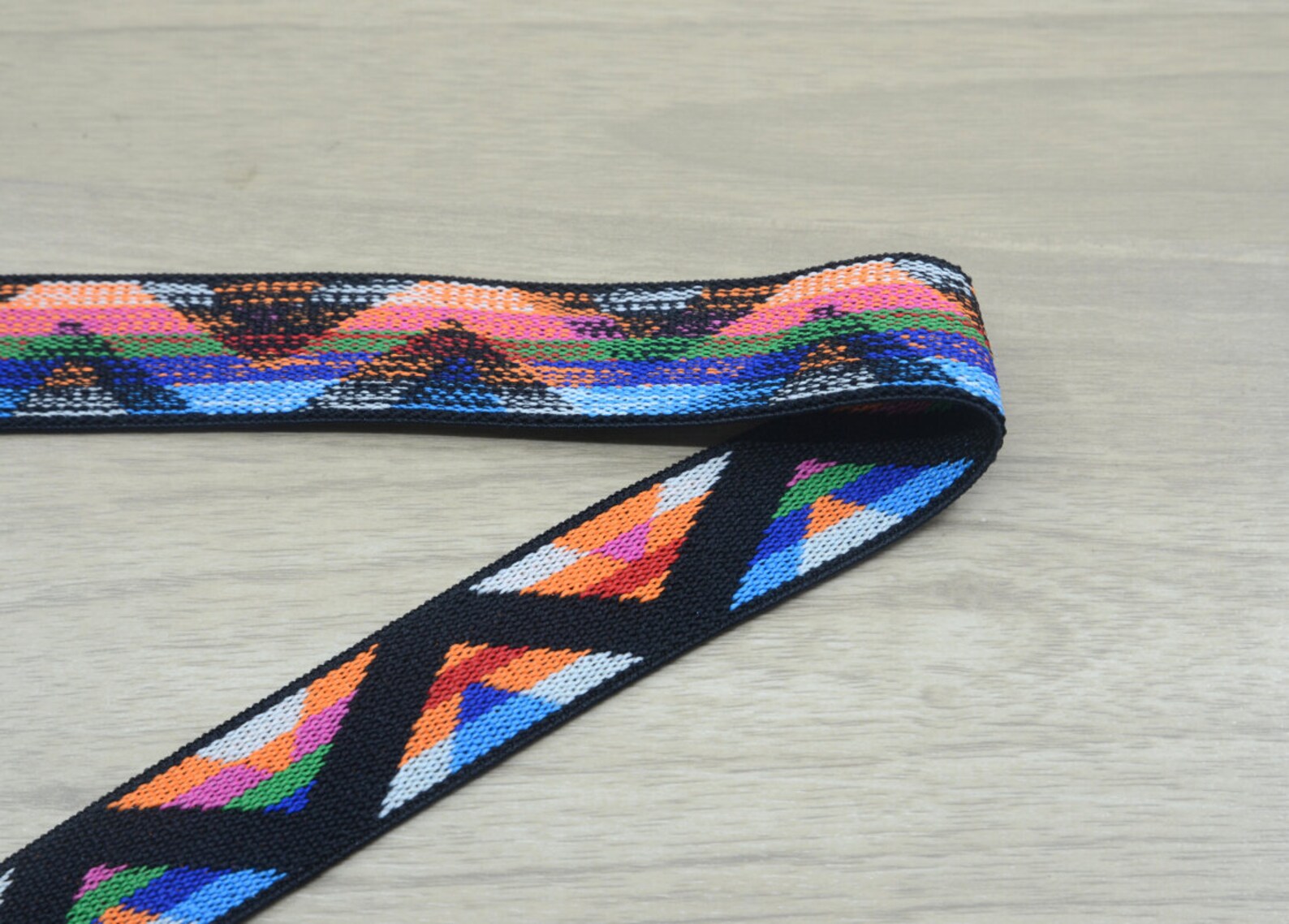 1 Inch 25mm Wide Elastic Band Jacquard Geometric Pattern - Etsy