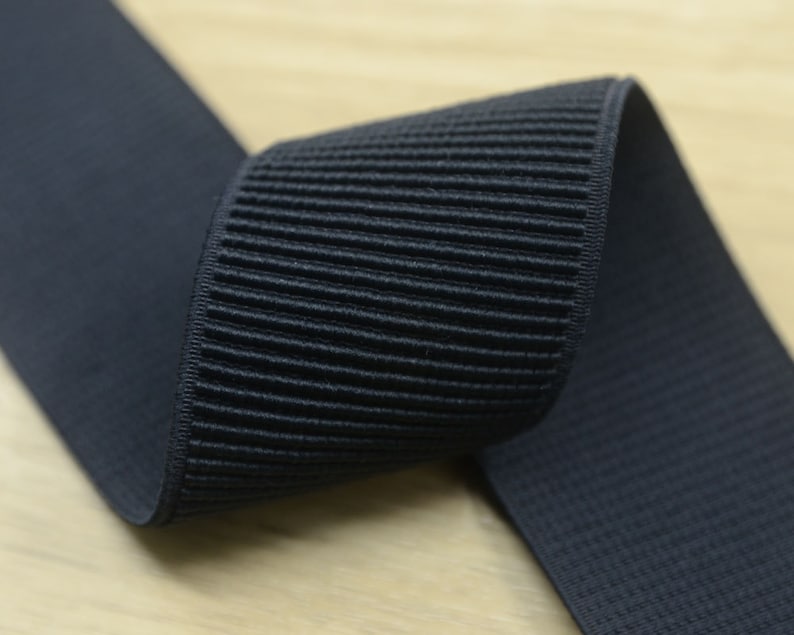 2 Inch 50mm Wide Thin Ruffled Black Elastic Bands waistband - Etsy