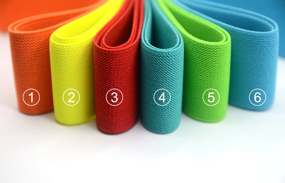 2 Inch 50mm Wide Solid Colored Double-side Twill Elastic - Etsy