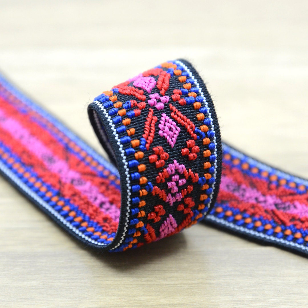 Embroidery Jacquard Elastic Trim, Waistband Belt, 1 Inch, by the Yard ...