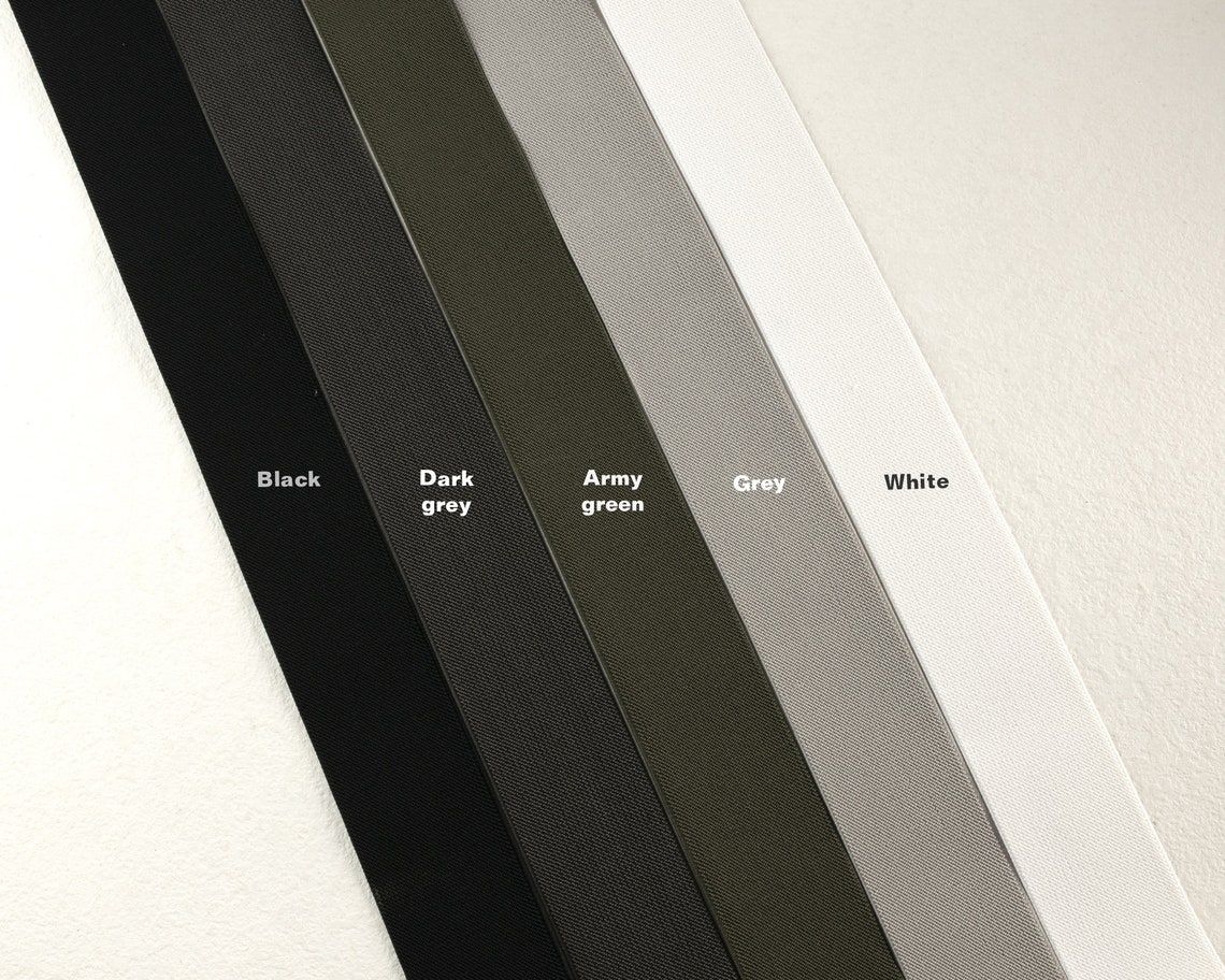 2 Inch (50mm) Wide Solid Colored Double-side Twill Elastic Band ...