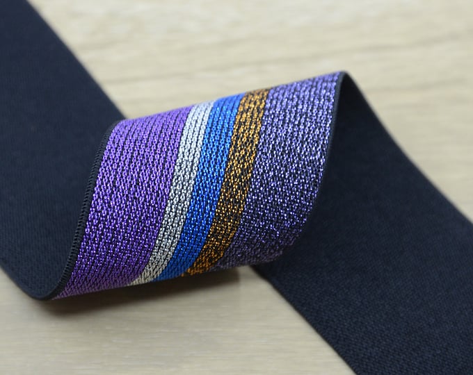 1.5 Inch 38mm Wide Black Embroidery Jacquard Elastic Band ,waistband ...