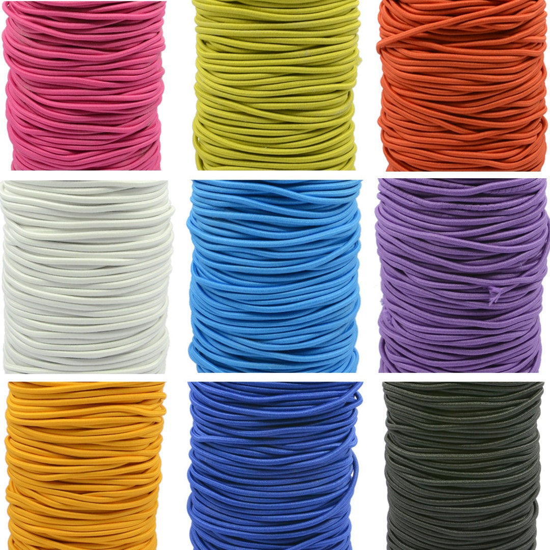 0.1 Inch / 2.5 Mm Ruber Round Elastic Cord String Band 90 Yards / 270 ...