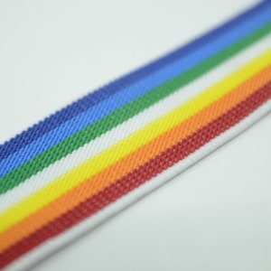 2 Inch 50mm Colored Striped Elastic, Rainbow Color Elastic,waistband ...