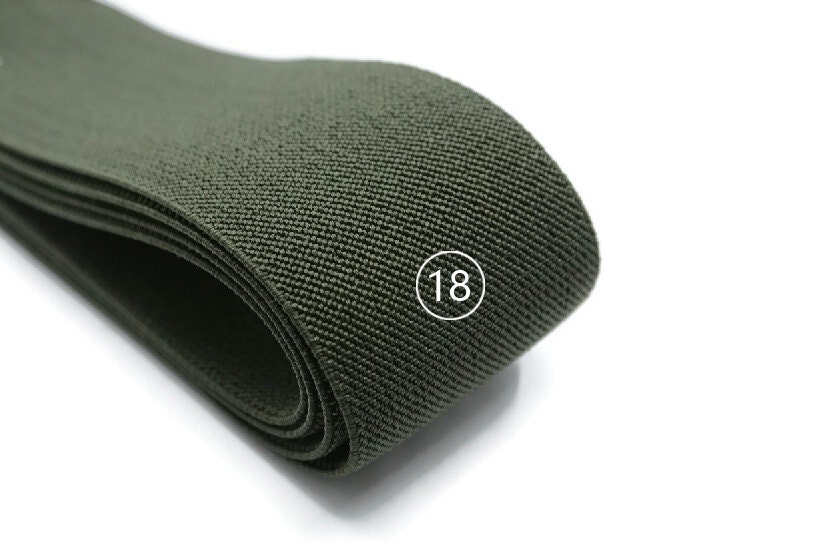 2 Inch 50mm Wide Solid Colored Double-side Twill Elastic - Etsy