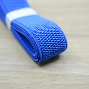 1 1/4 Inch (30mm) Wide Elastic Band, Red/ Blue/ Pink / Black Colored ...