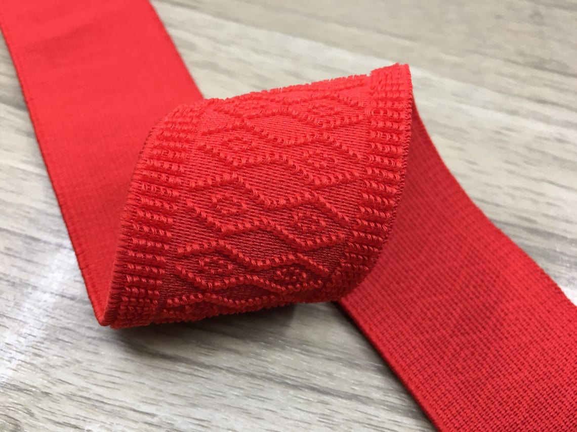 Wide Ethnic Jacquard Elastic Trim, Multi Color Ribbon (1 Yard) - Etsy