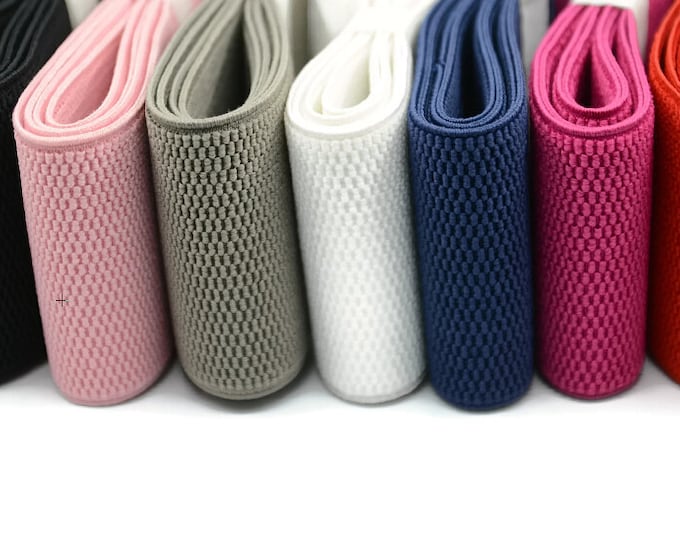 3 Inch 75mm Wide Colored Patterned Elastic Band // Waistband - Etsy