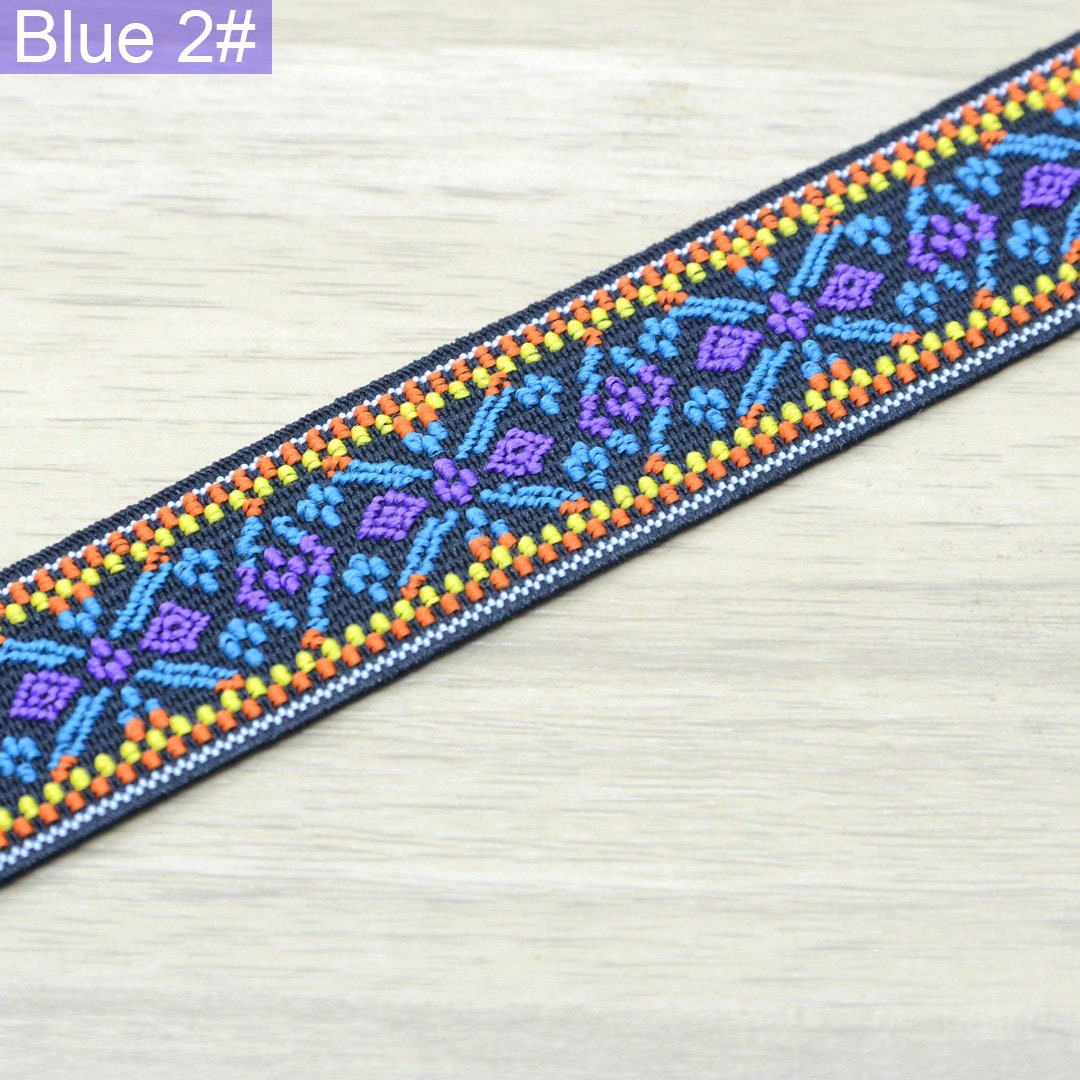 Embroidery Jacquard Elastic Trim, Waistband Belt, 1 Inch, by the Yard ...