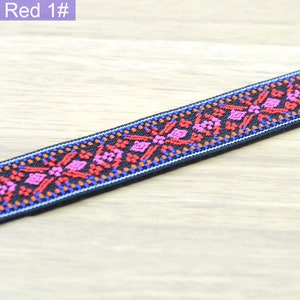 1 Inch 25mm Embroidery Jacquard Waistband Elastic Band, Elastic Trim ...