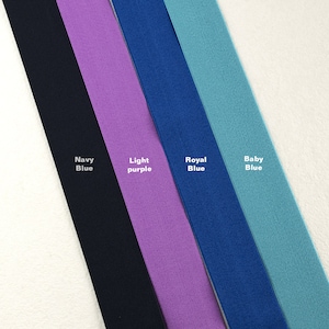 2 Inch (50mm) Wide Solid Colored Double-side Twill Elastic Band ...