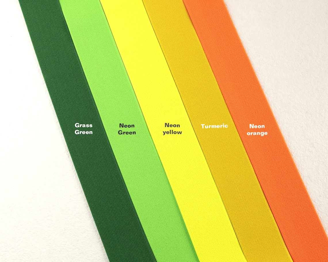 2 Inch (50mm) Wide Solid Colored Double-side Twill Elastic Band ...