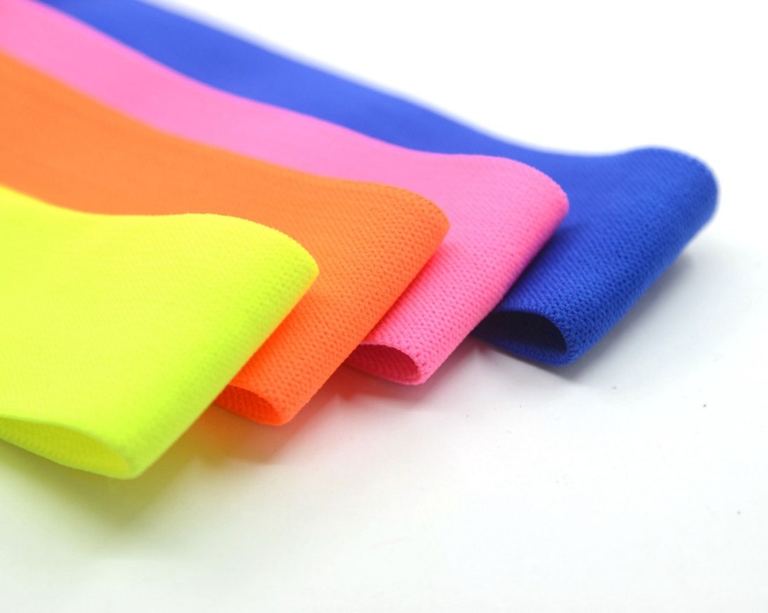 1.5 Inch (38mm) Wide Elastic Band, Solid Colored Soft Plush Elastic ...