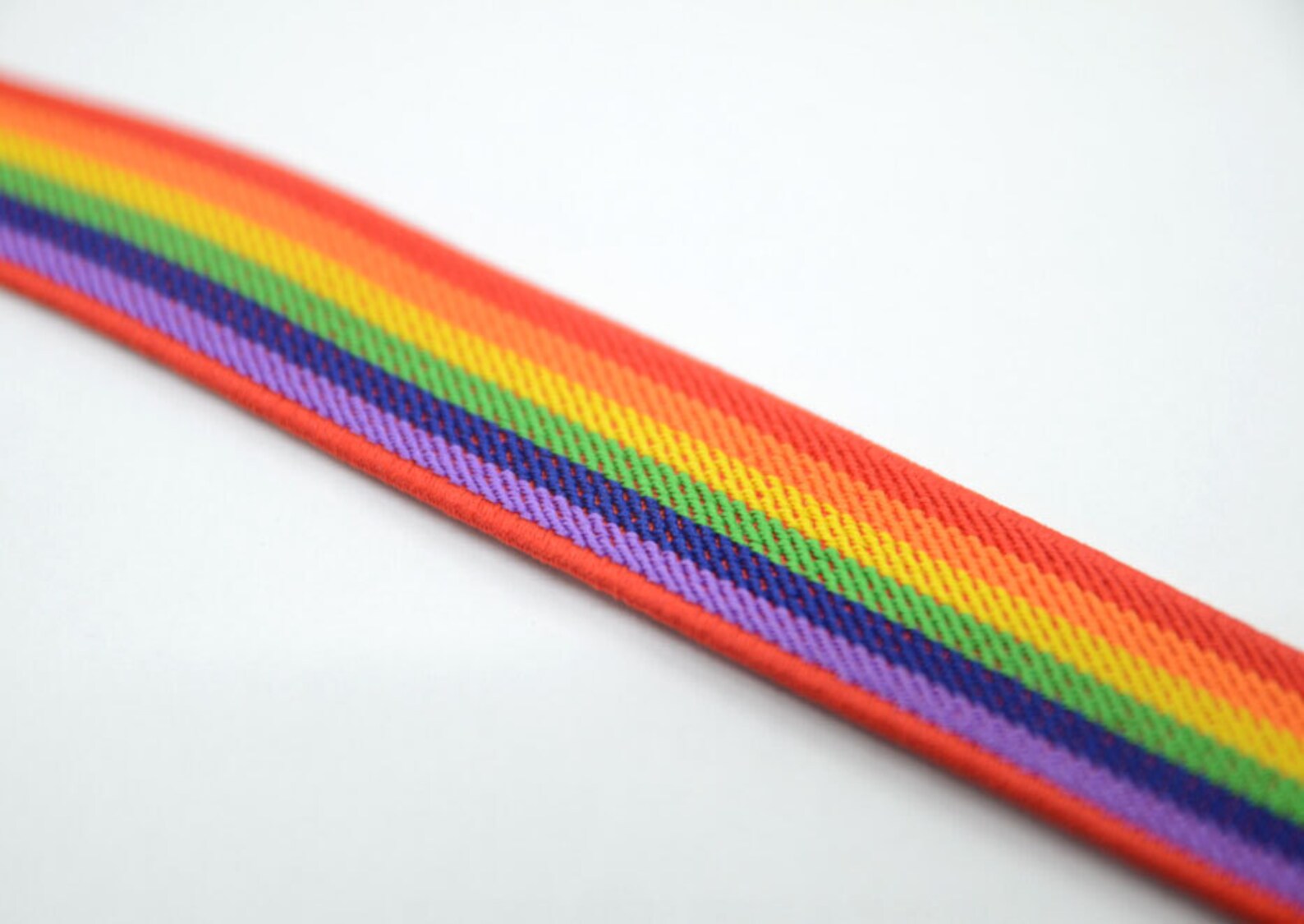 1 Inch 25mm Wide Elastic Band, Rainbow Striped Elastic, Colored Elastic ...
