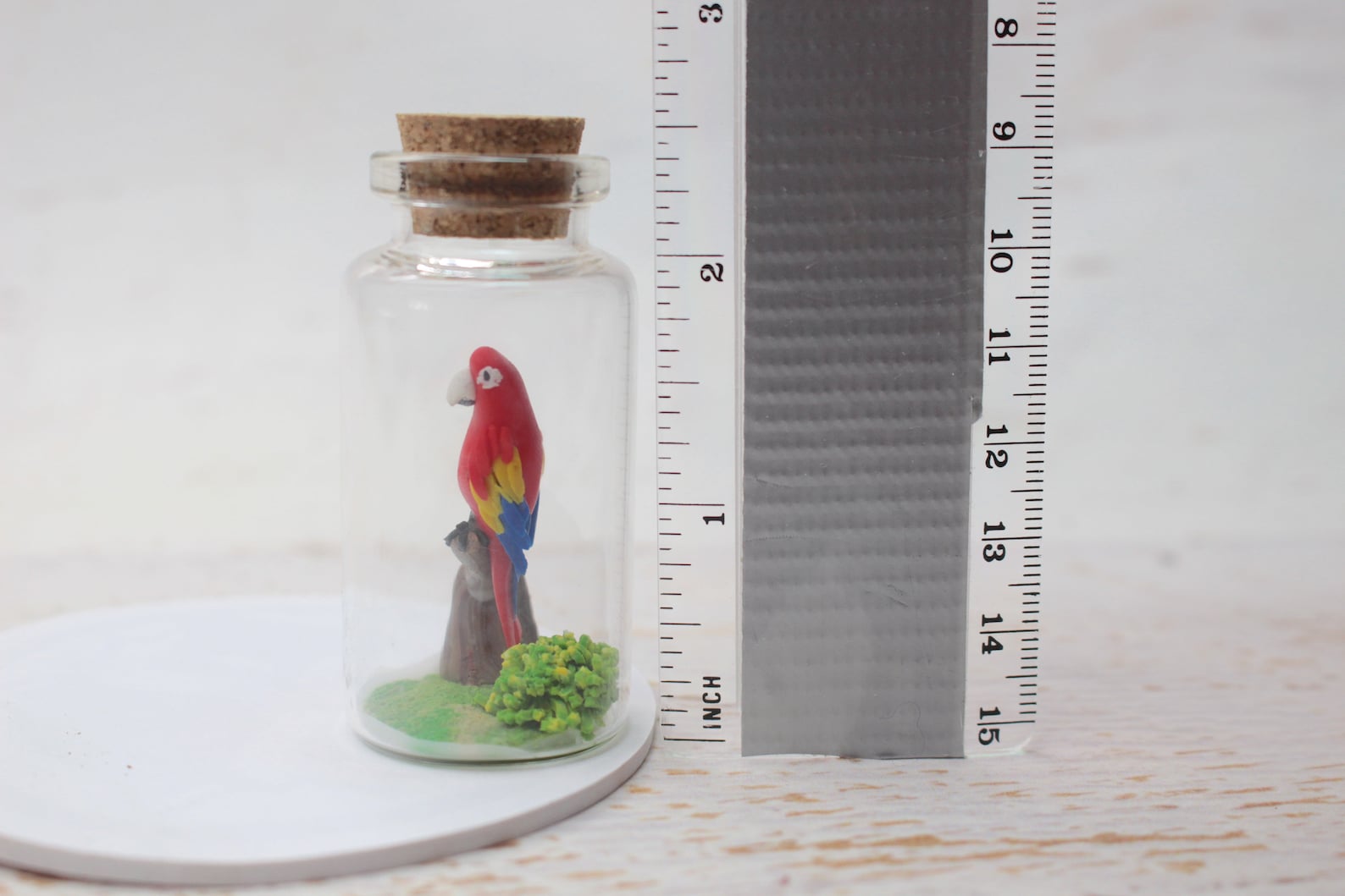 Parrot 6 Cm Bottle, Parrot Miniature, Parrot Decoration, Bird in Bottle ...