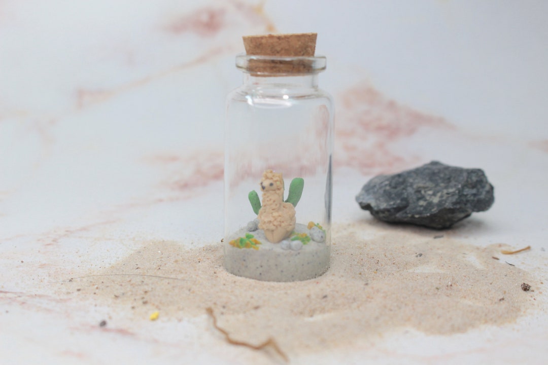 Lama Miniature 6 Cm Bottle, Lama Decoration, South American Decoration ...