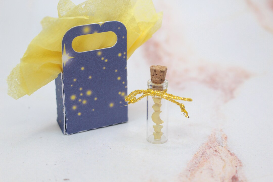 Moon and Stars Mini Bottle, Good Night Miniature, Miniature Stars ...