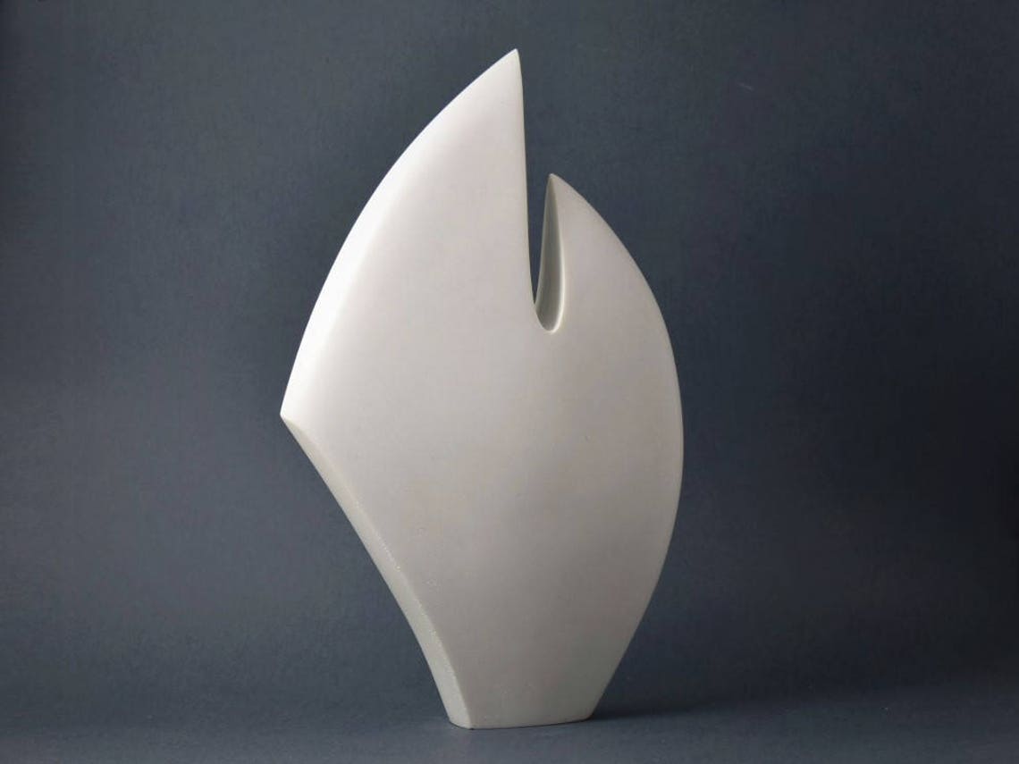 Abstract Sculpture | Minimalist Sculpture | White Sculpture | Small ...